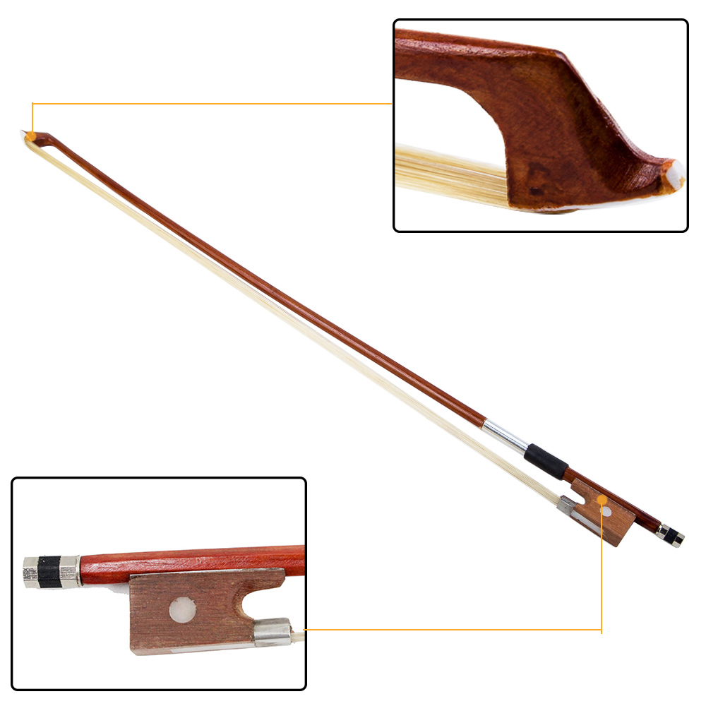 Full Size 4/4 Arbor Violin Bow Fiddle Bow Horsehair Exquisite