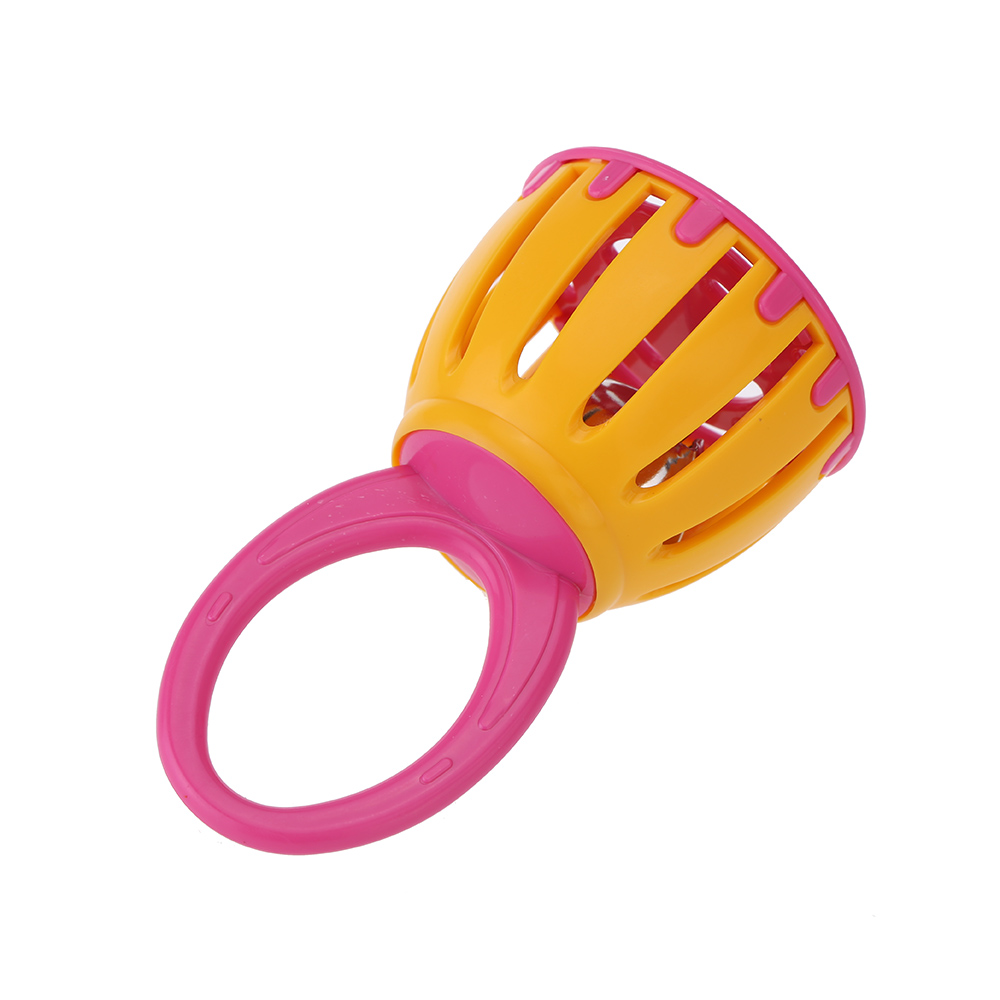 Kids 5" Handled Cage Bell Children Rattle Infant Baby Mini Educational ...