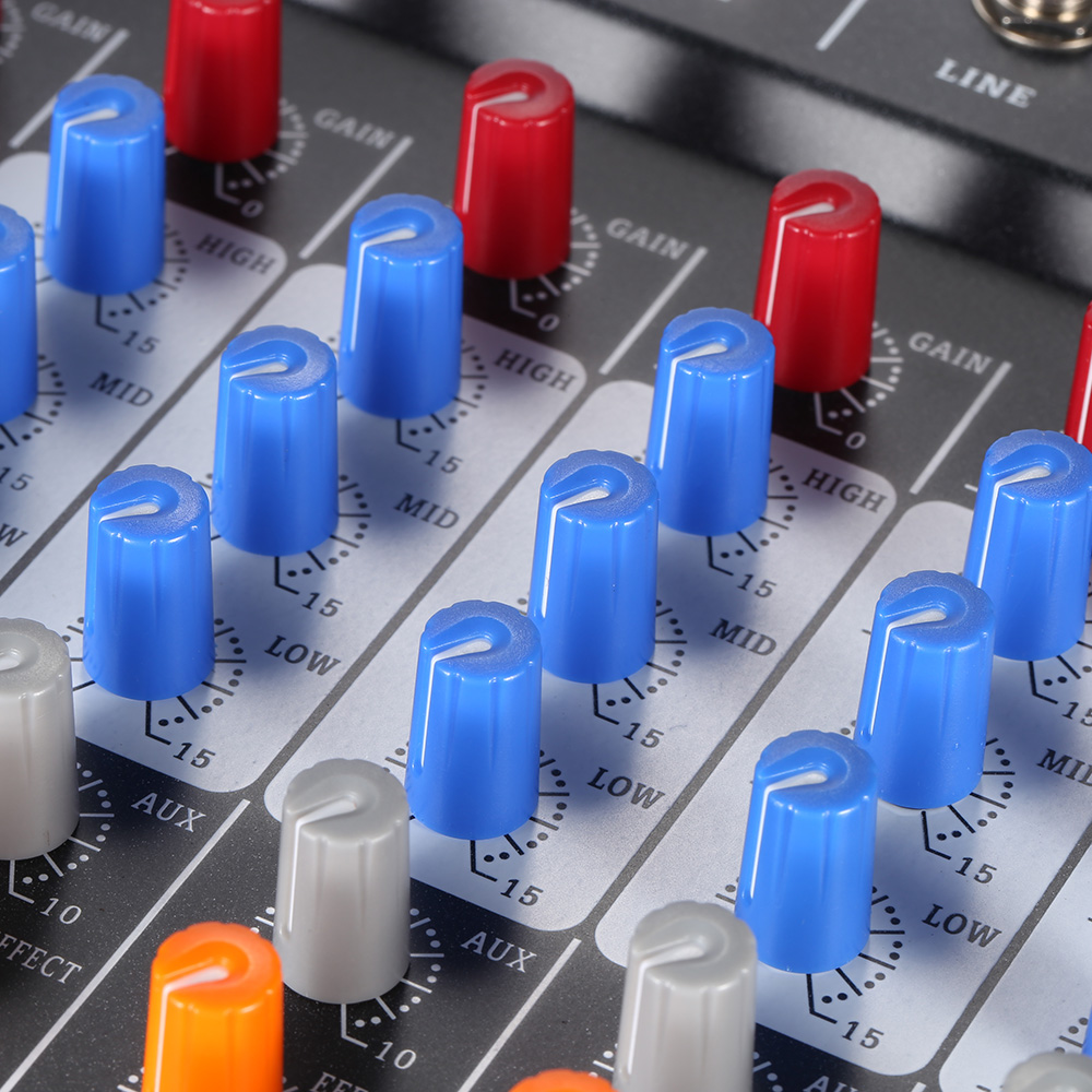 ammoon 120S-USB 12 Channels Mic Line Audio Mixer Mixing Console USB XLR ...