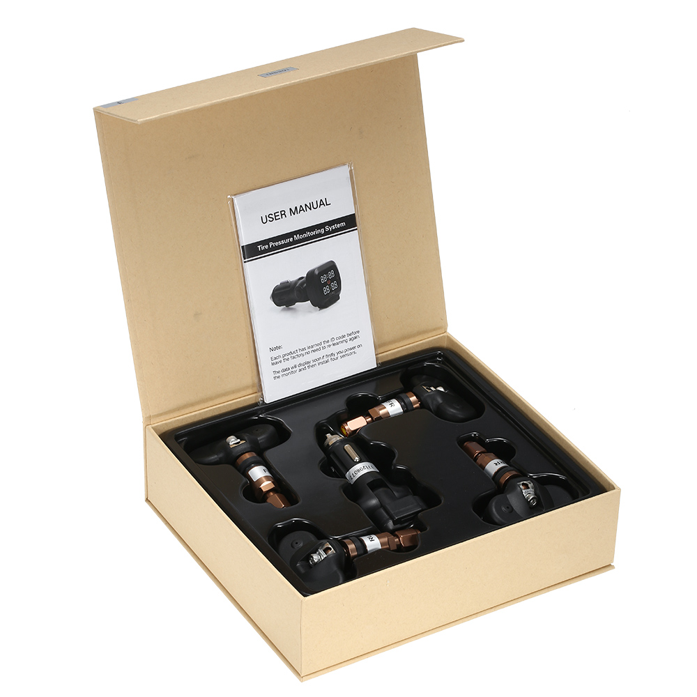 KKmoon Car Wireless TPMS Tire Pressure Temperature Monitoring System ...