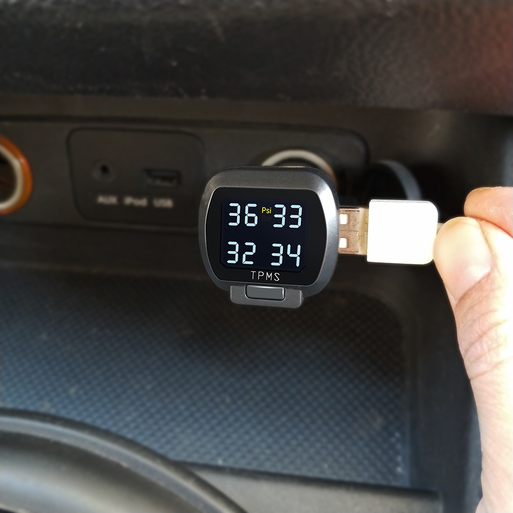 KKmoon Car Wireless TPMS Tire Pressure Temperature Monitoring System ...