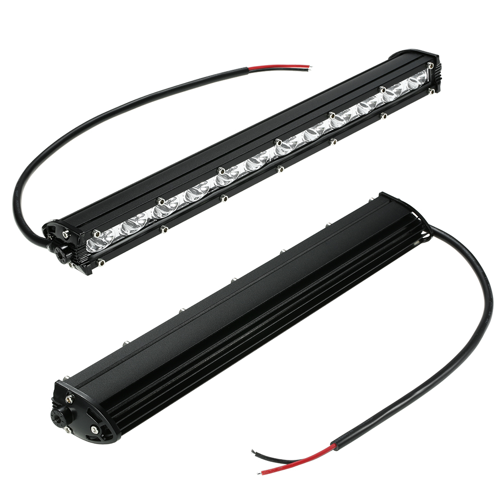 KKmoon 2Pcs 13" 36W LED Light Bar Slim Work Light Spot Beam Driving Fog ...