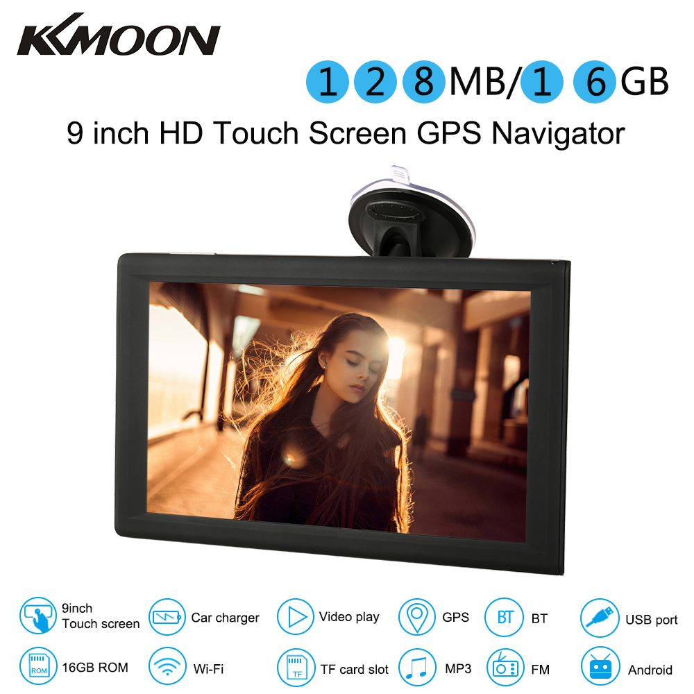 KKmoon 9inch Tablet GPS Navigation Android Smart System 16GB Portable ...