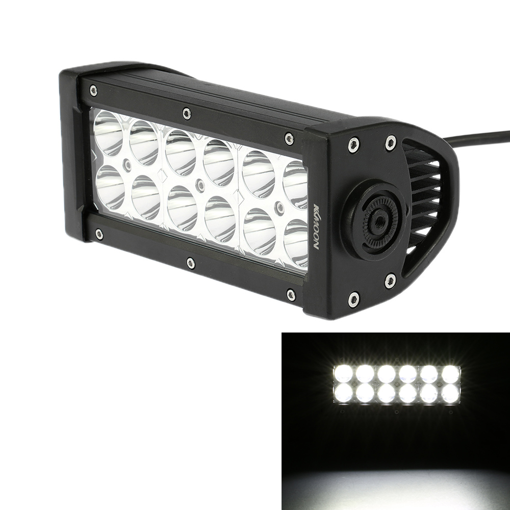 KKmoon 36W LED Car Work Light Bar 6.3 Inch 2700LM Spot Beam for Jeep ...
