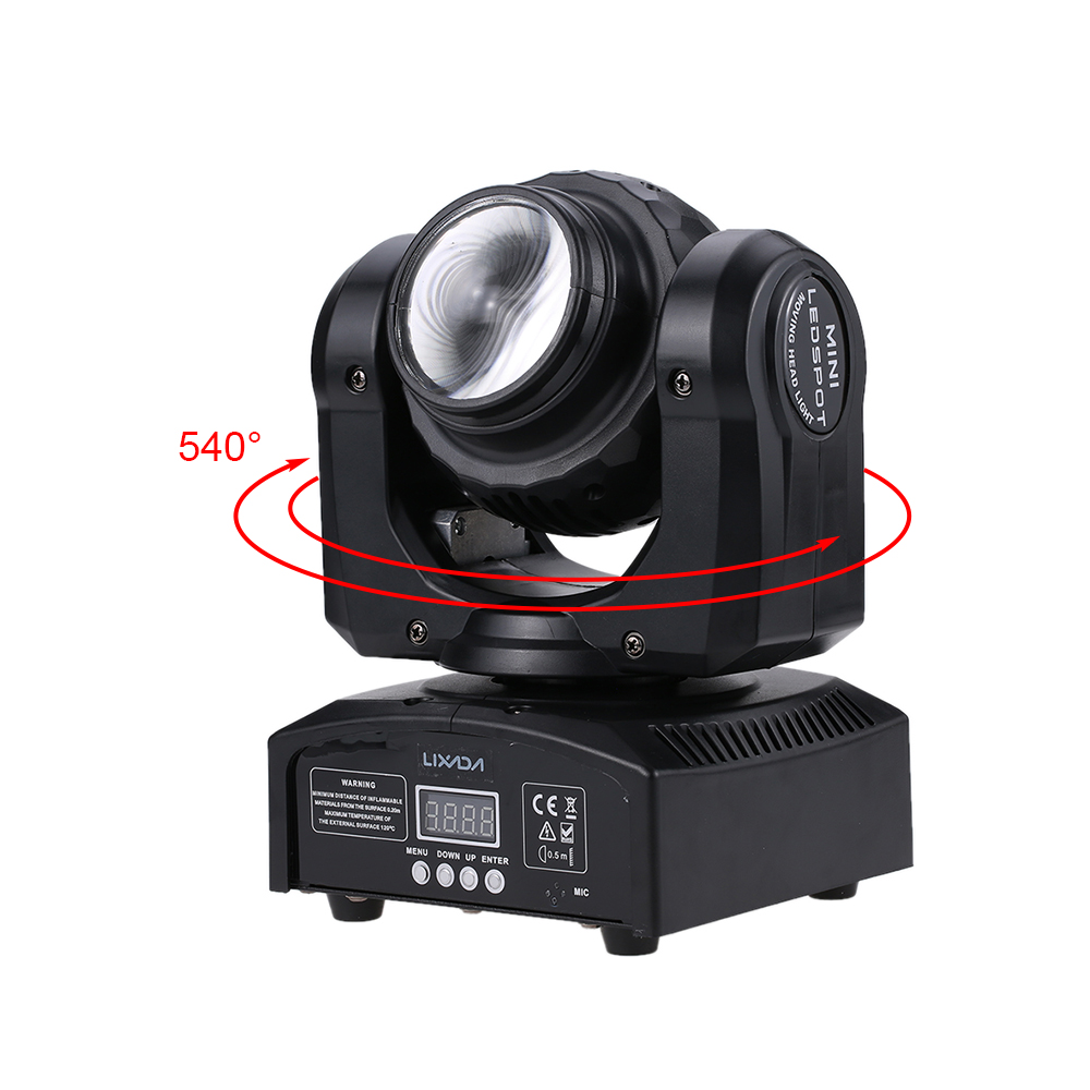 Lixada 5LED 50W Beam Wash Double Sides RGBW 15 / 21 Channel DMX 512 ...