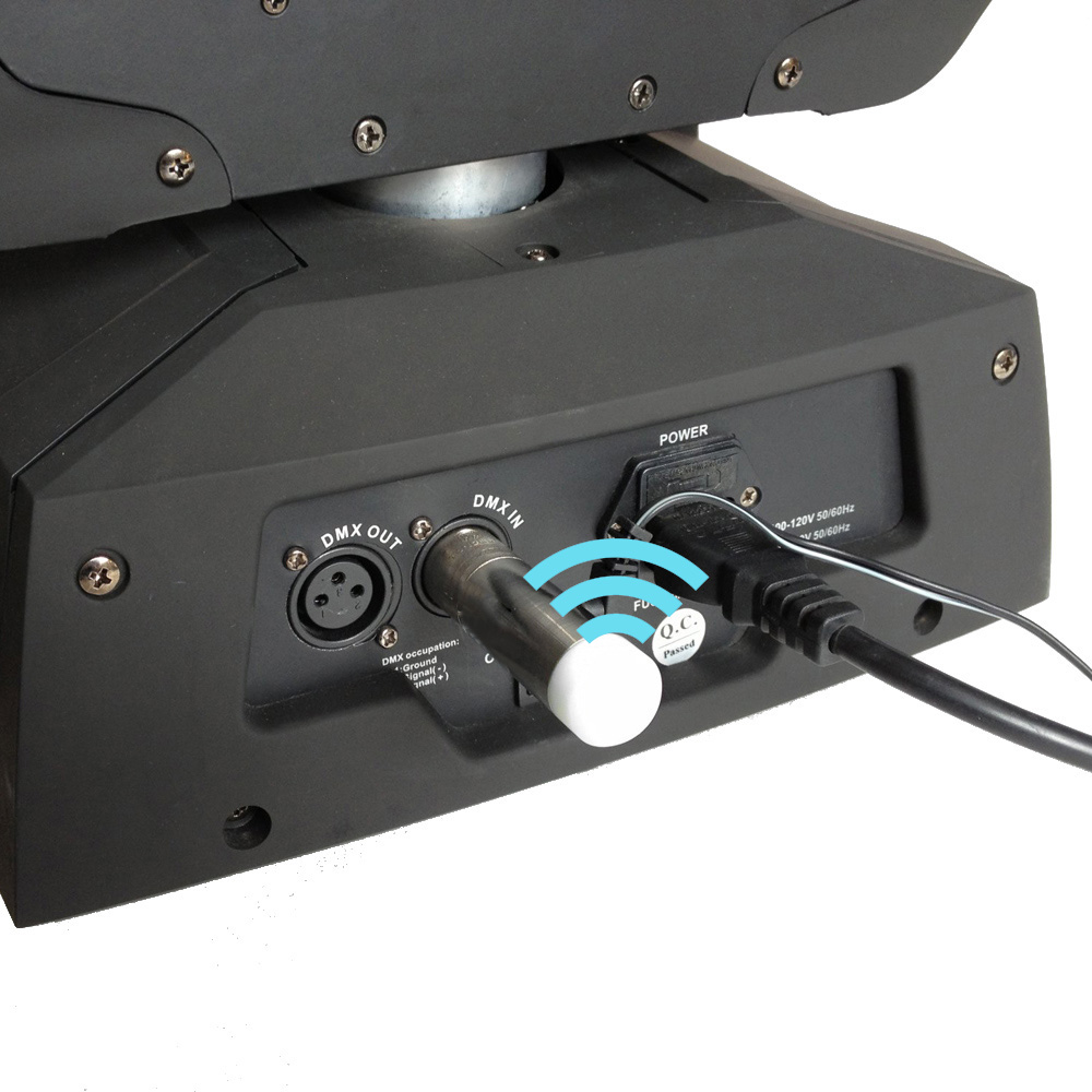 Lixada Rechargeable 2.4G ISM DMX512 Wireless 3 Pins Female Receiver for ...