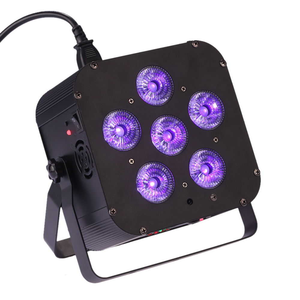 Lixada DJ Lights 108W RGBWAP+Rechargeable+Build in Wireless DMX ...