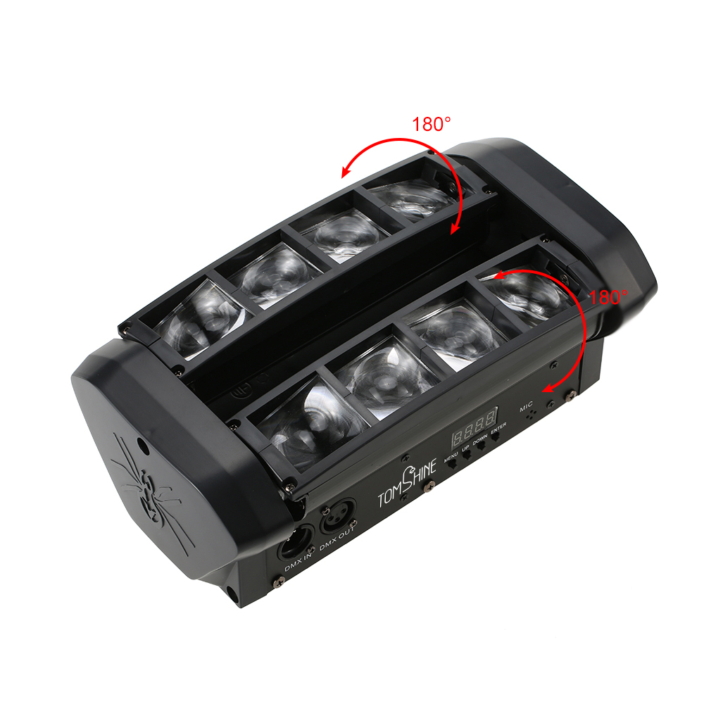 Tomshine Upgrade Version DMX512 40W Head Moving Rotatable RGBW LED Mini ...