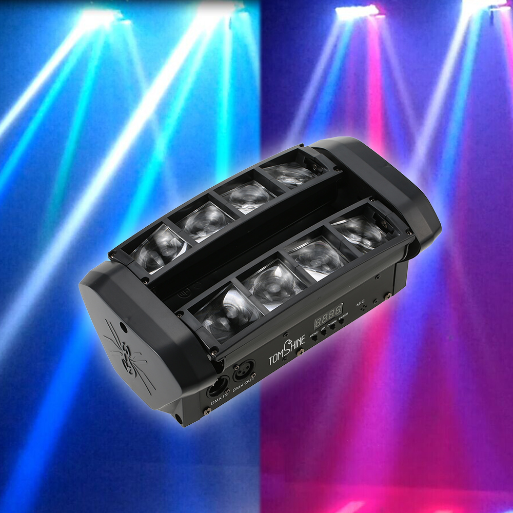 Tomshine Upgrade Version DMX512 40W Head Moving Rotatable RGBW LED Mini ...