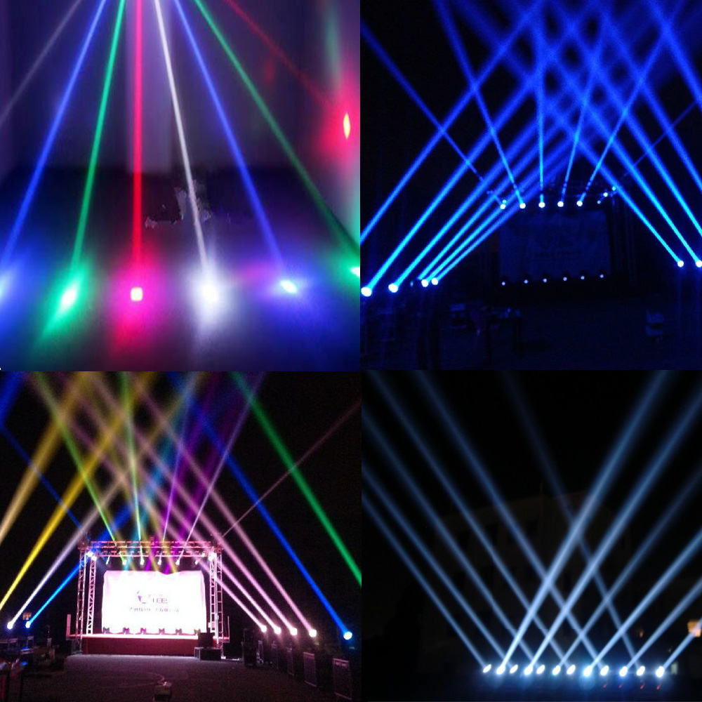 Lixada LED Stage Effect Lamp Total 50W Rotating Moving Head DMX512 ...