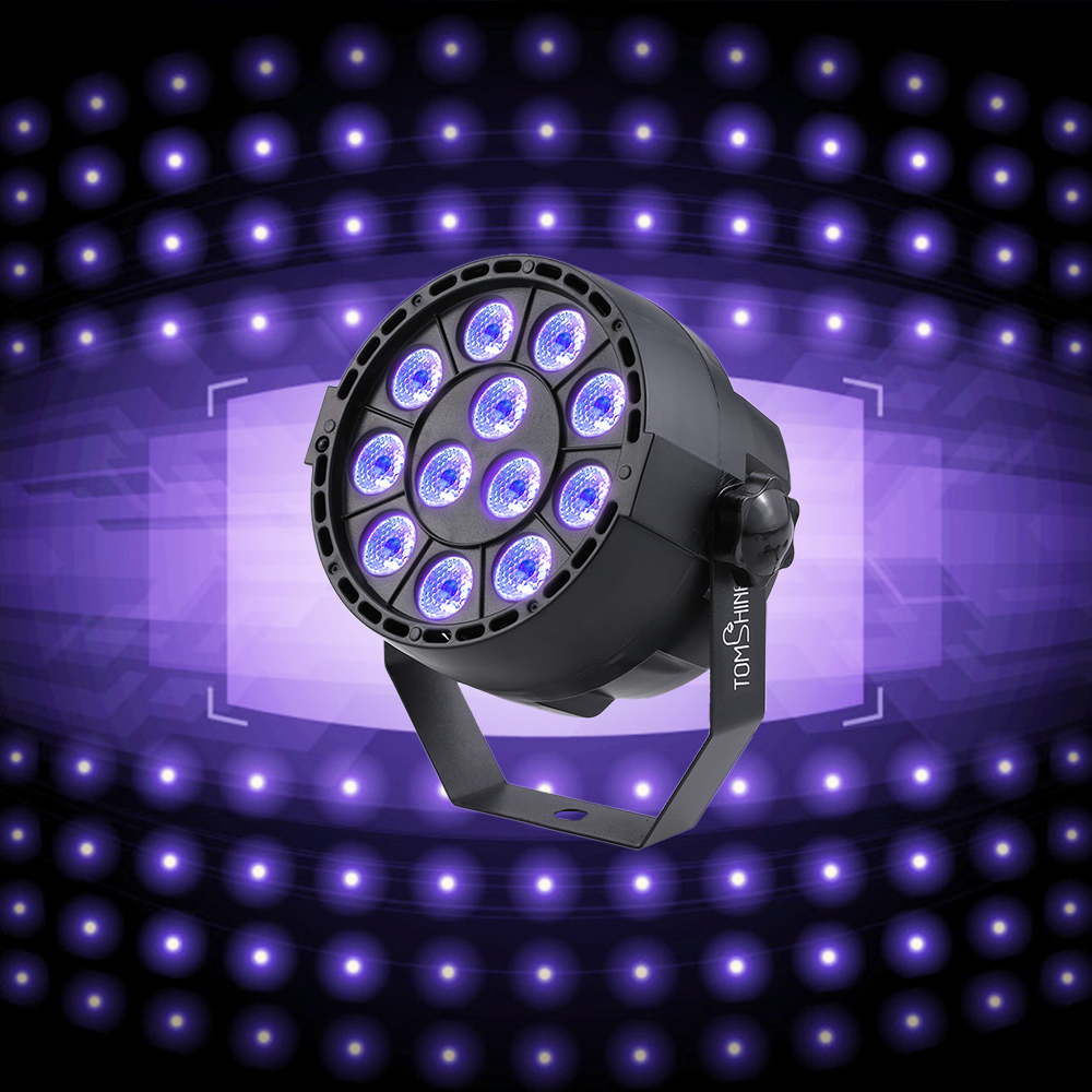 Tomshine 15W 12 LEDs UV Stage Par Light AC110V-220V Support Auto Sound ...