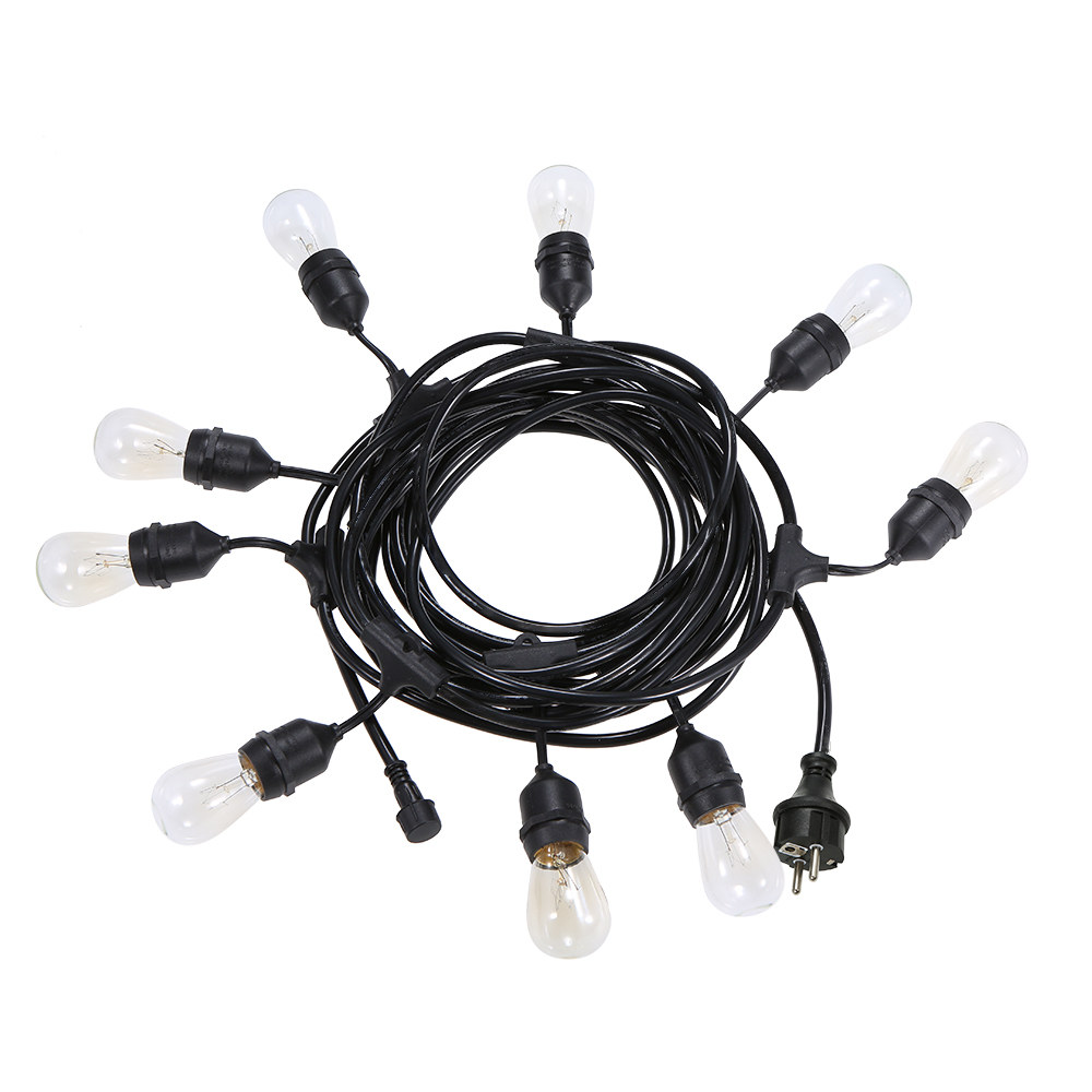 Tomshine String Light Kit AC220-250V 99W 36.1Ft E27 Base Socket Holder ...