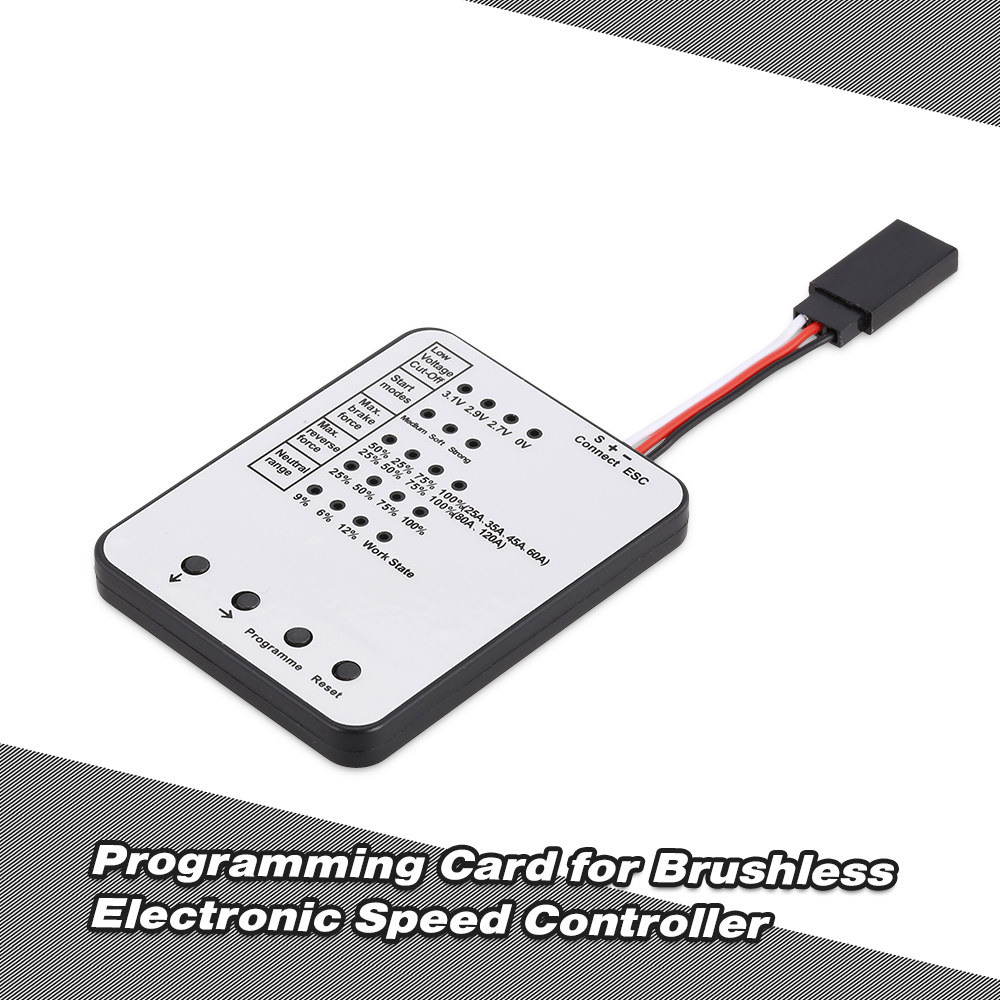 (UPC: 601116351552) Programming Card for RC Car ESC Brushless ...
