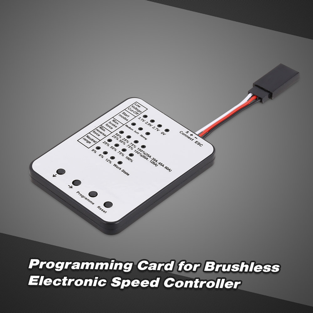 (UPC: 601116351552) Programming Card for RC Car ESC Brushless ...