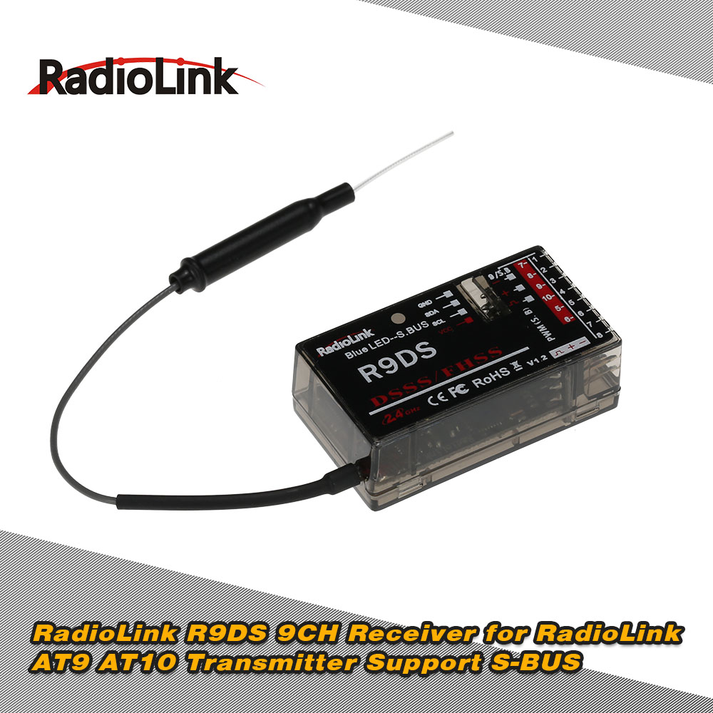 Original RadioLink R9DS 2.4G 9CH DSSS & FHSS Receiver for RadioLink AT9 ...
