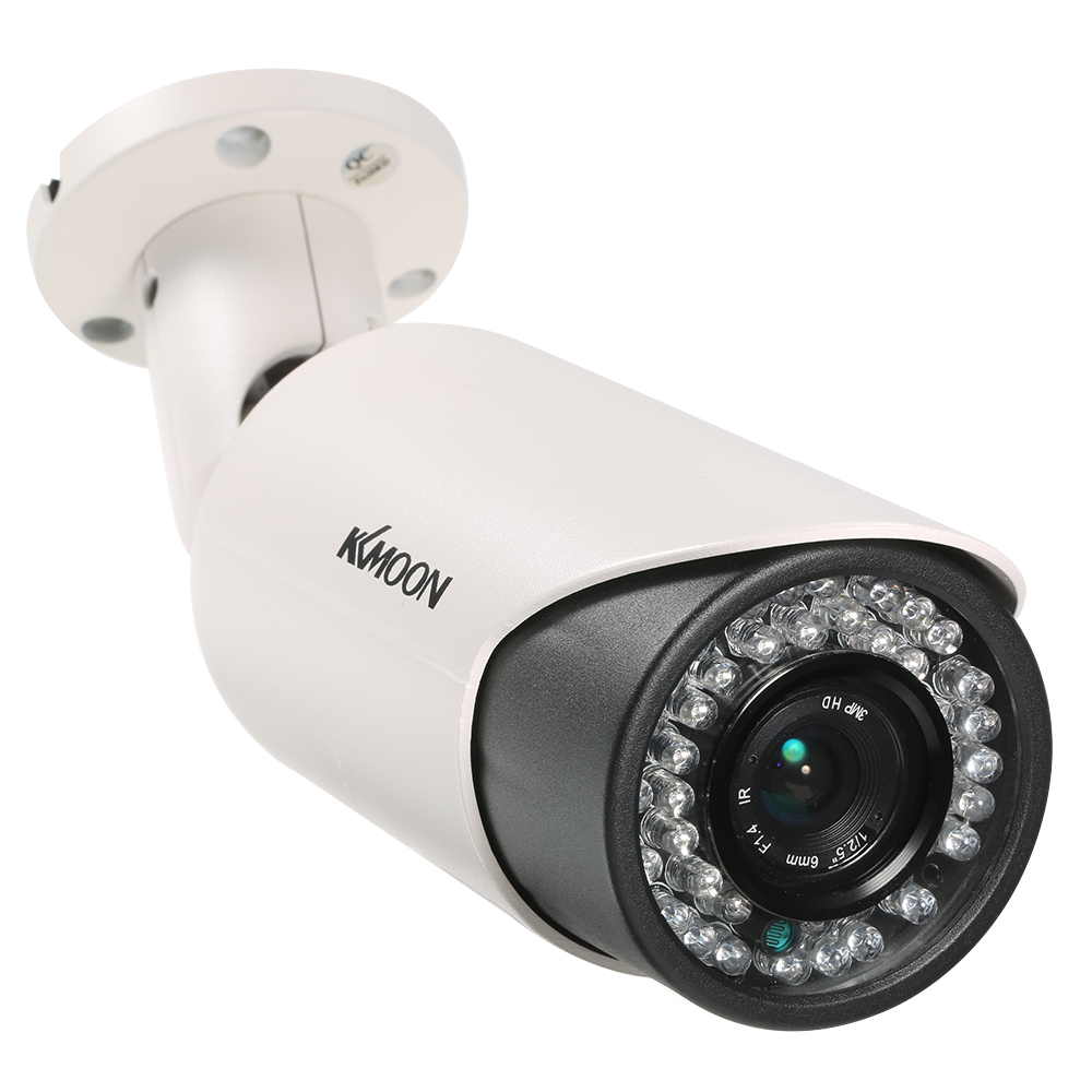 KKmoon 1080P HD POE IP Camera 2.0MP 6mm 1/2.9" CMOS P2P Onvif 42PCS IR ...