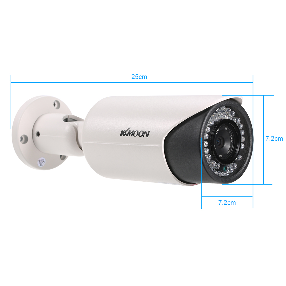 KKmoon 4MP HD POE IP Camera 6mm 1/3" CMOS P2P Onvif 42PCS IR Lamps ...