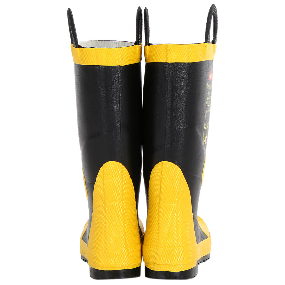 Portable Fire Fighting Boots Fireproof Waterproof Chemical Proof ...