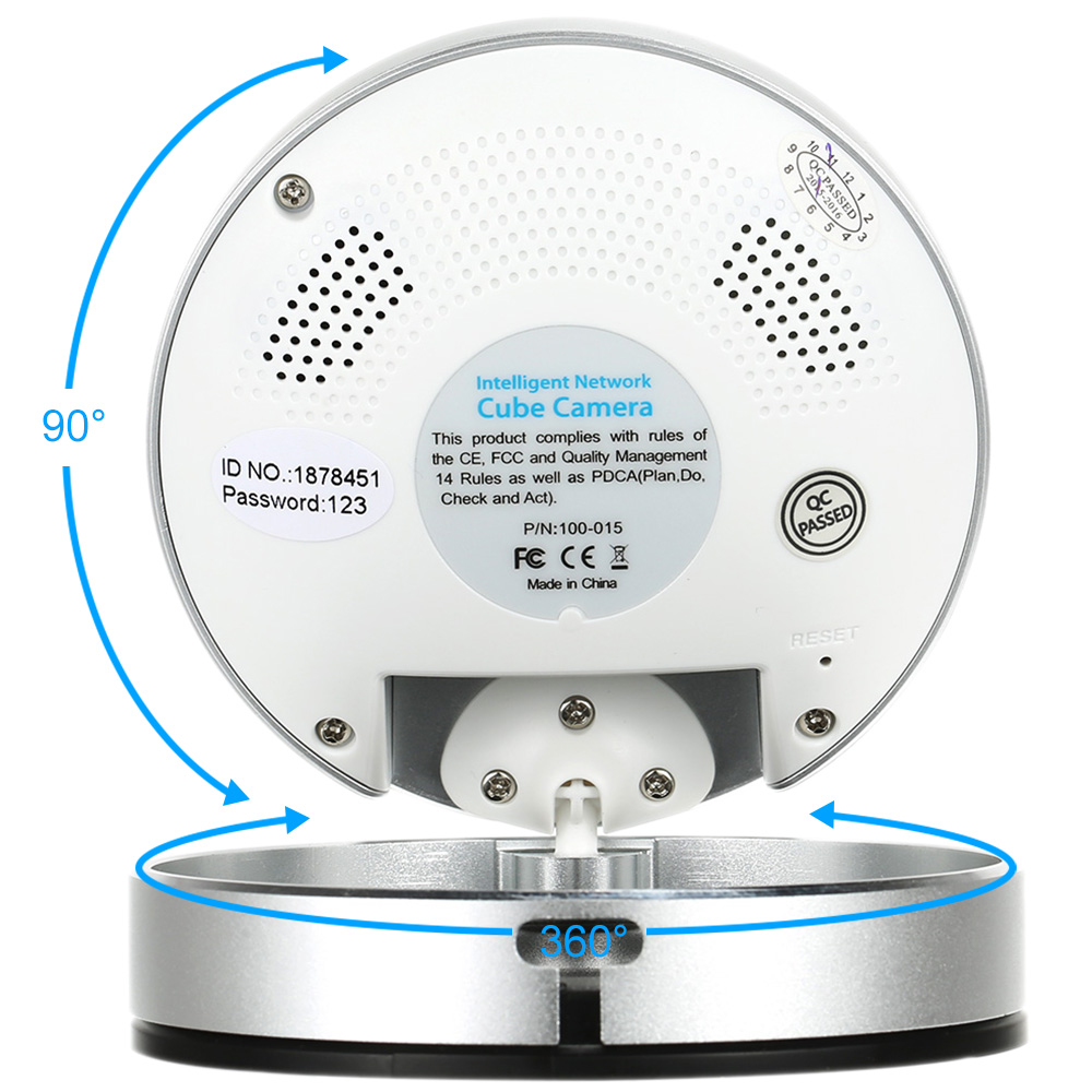 Smart Home 720P Wireless IP Cube Camera Wi-Fi P2P Night Vision IR Cut ...