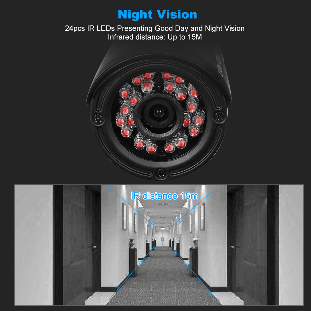 OWSOO 1080P AHD Bullet Waterproof CCTV Camera 2.0MP 1/3’’ CMOS 3.6mm IR ...