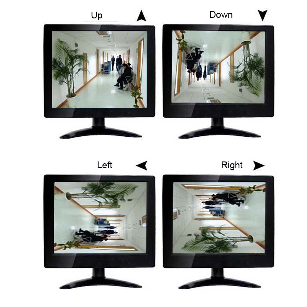 8" TFT LCD Color Video Monitor Screen VGA BNC AV Input for PC CCTV ...