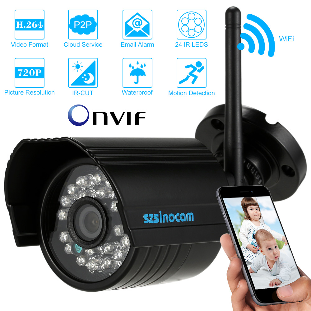 szsinocam H.264 720P Wireless Wifi IP Camera CCTV Security ONVIF ...