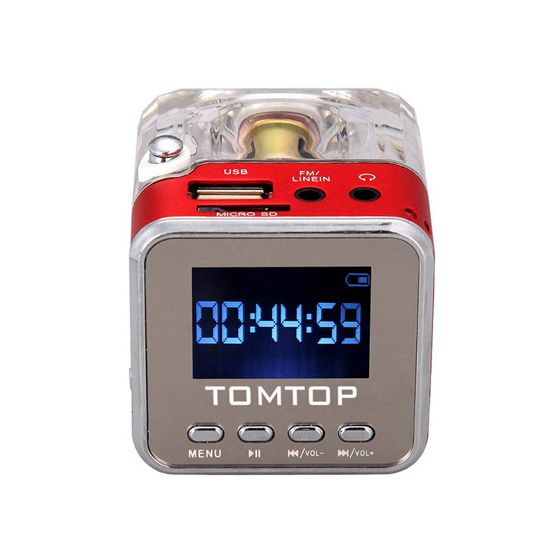 Mini Digital Portable Music MP3/4 Player Micro SD/TF USB Disk Speaker ...