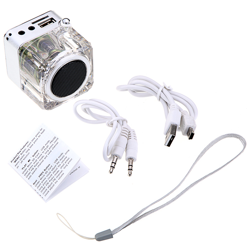 Mini Digital Portable Music MP3/4 Player Micro SD/TF USB Disk Speaker ...