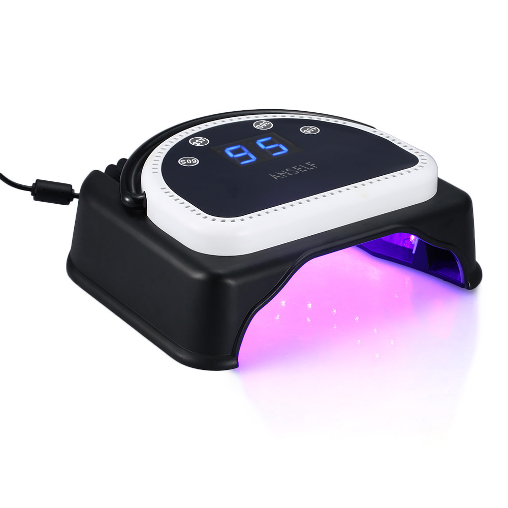 Anself 64W Pro LED Gel Nail Dryer Curing Lamp Nail Polish Machine 110 ...