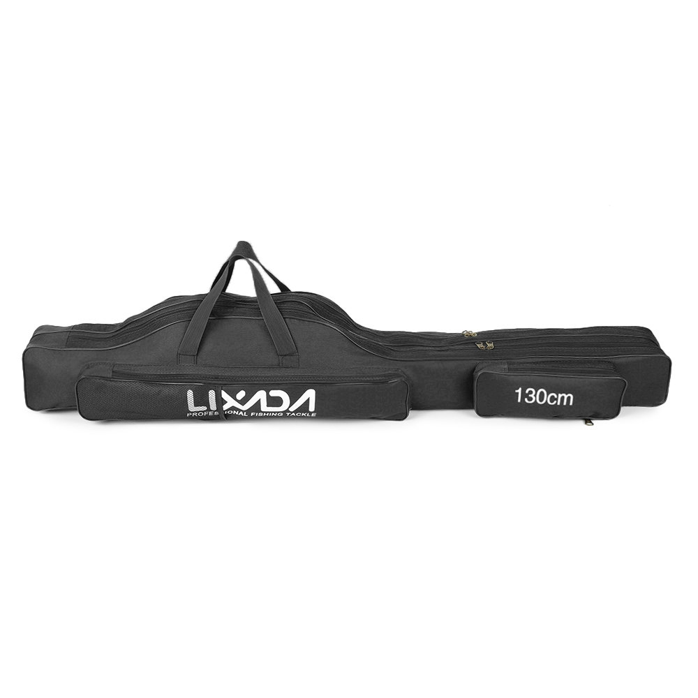 Lixada 130cm Fishing Bag Portable Folding Fishing Rod Reel Bag Fishing Pole Gear Tackle Tool ...