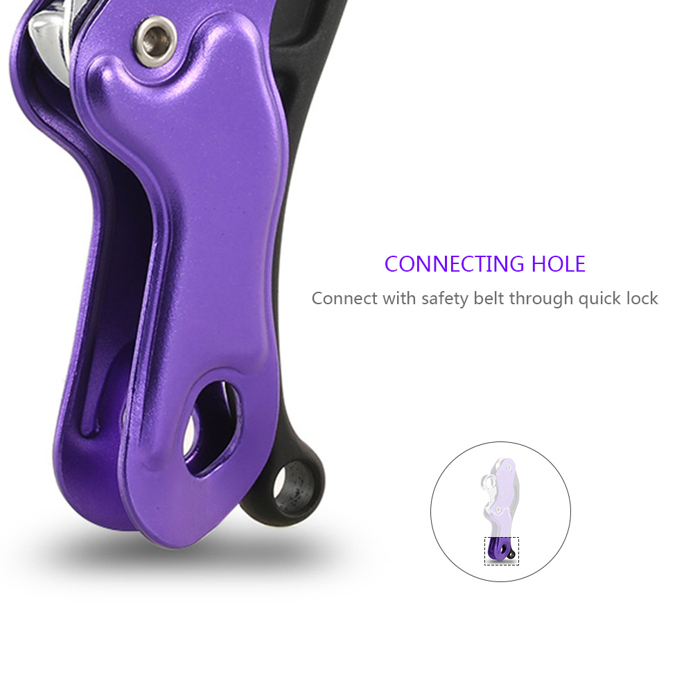 Lixada Climbing Stop Descender Self-braking Self Locking Double Stop ...
