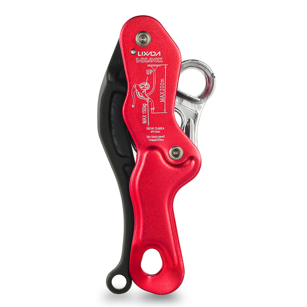 Lixada Climbing Stop Descender Self-braking Self Locking Double Stop ...