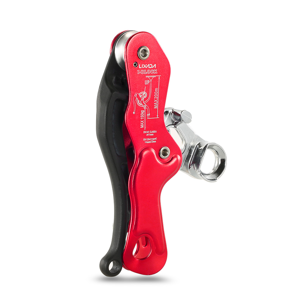 Lixada Climbing Stop Descender Self-braking Self Locking Double Stop ...