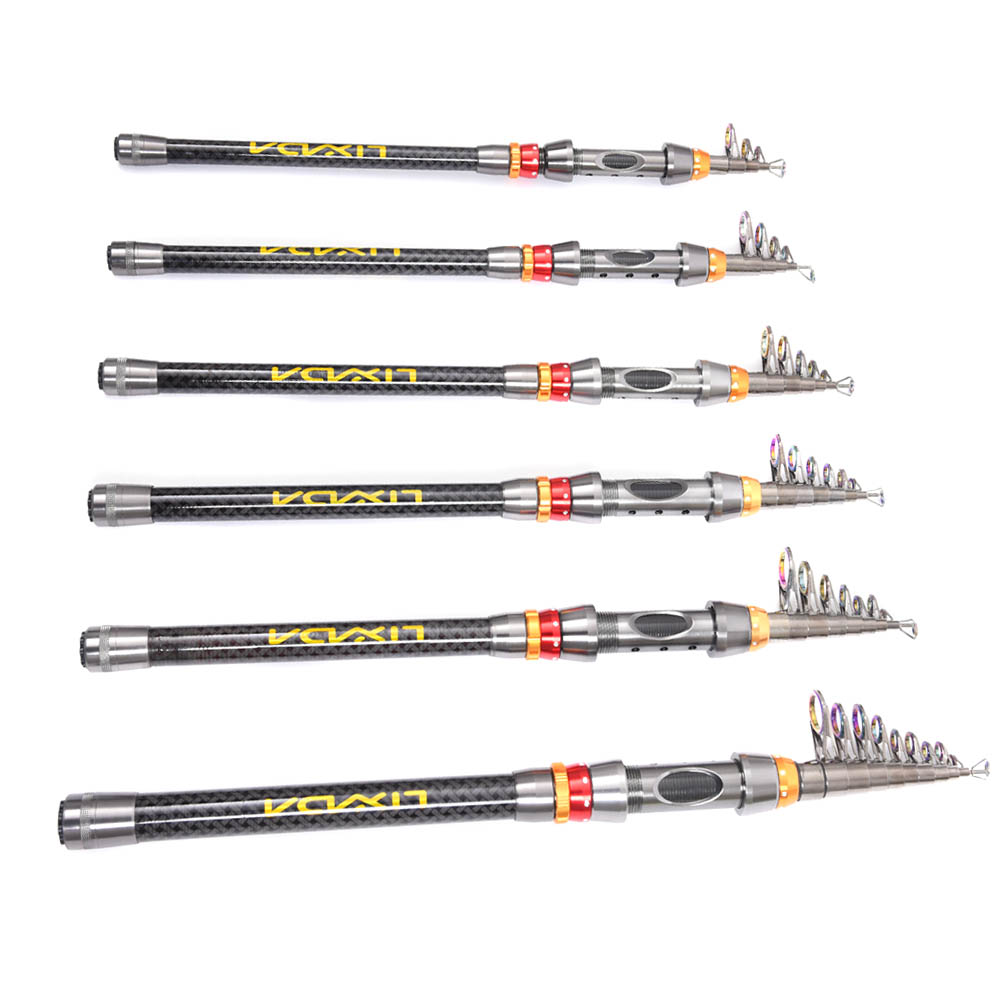 Roll over image to zoom in Lixada Telescopic Fishing Rod Portable ...