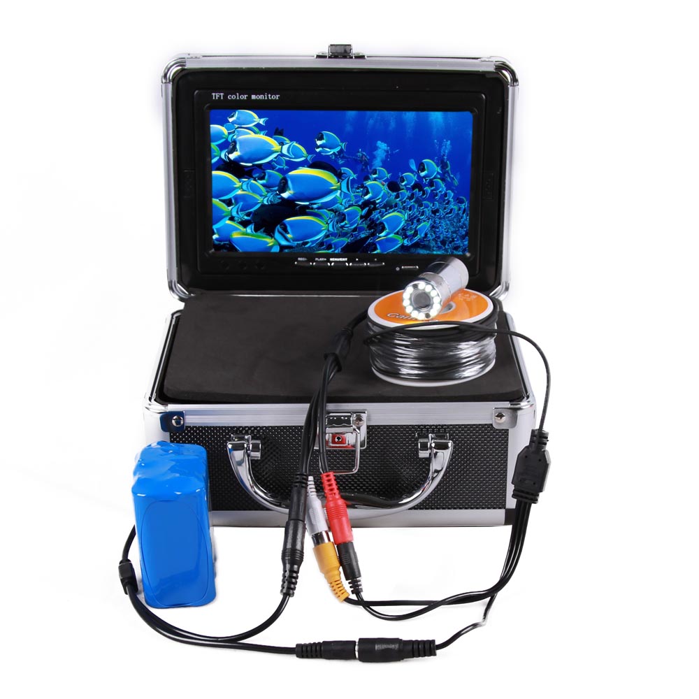 7" TFT LCD Color Monitor 800TVL Portable Fish Finder HD Underwater ...