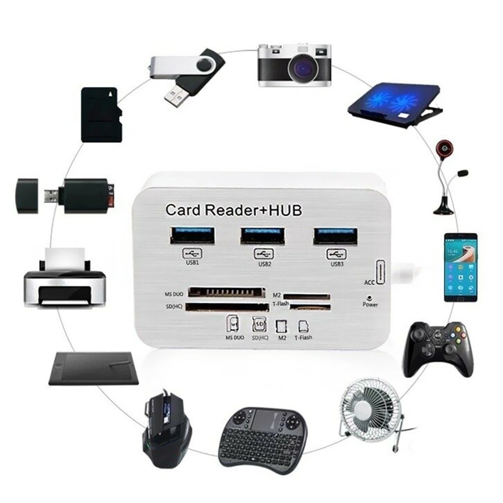 Hub USB 3.0 Tipo C Hub USB 3.0 Divisor 3 Portas Múltiplas SD / TF ...