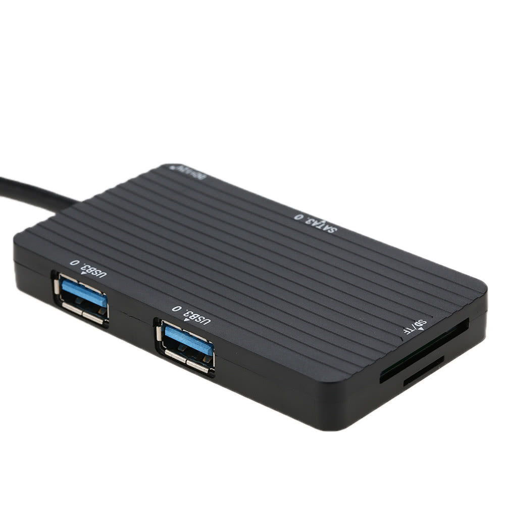3.0 Multiple 2 USB 3.0 Hub & SATA 3.0 & TF MS Memory Card Reader Converter