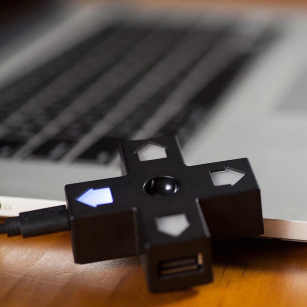 8Bitdo Dpad 3 USB Charge Ports 2.0/1.1 Directional-pad-shaped Hub Arrow ...