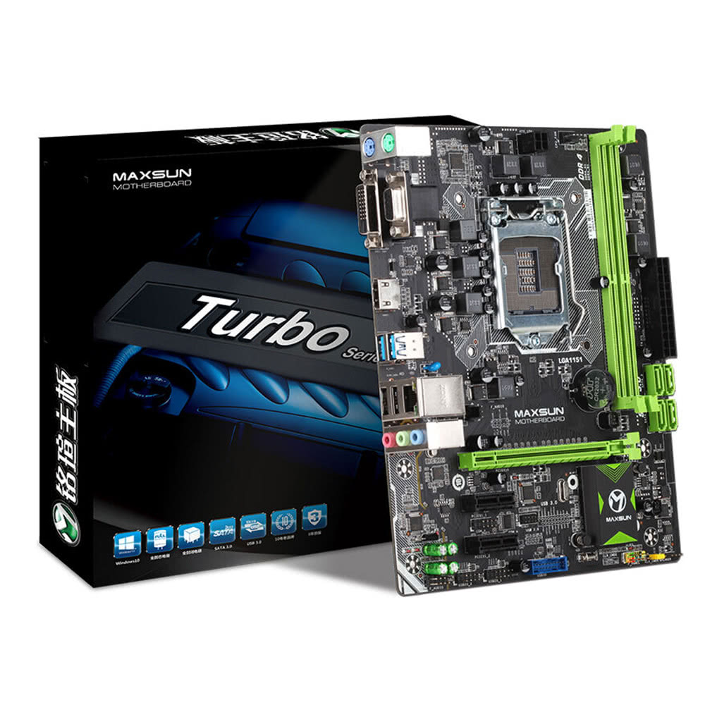 MAXSUN MS-H110D4 Turbo de Intel H110 LGA 1151 toma computadora placa ...