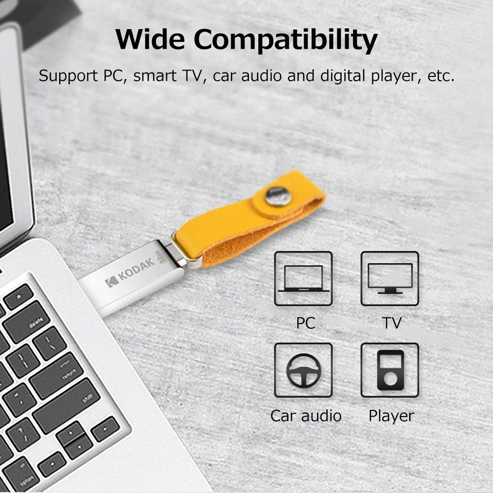 Kodak K122 16G U Disk Metal Portable USB Flash Drive Waterproof Mini Memory Stick Car Pen Drives ...