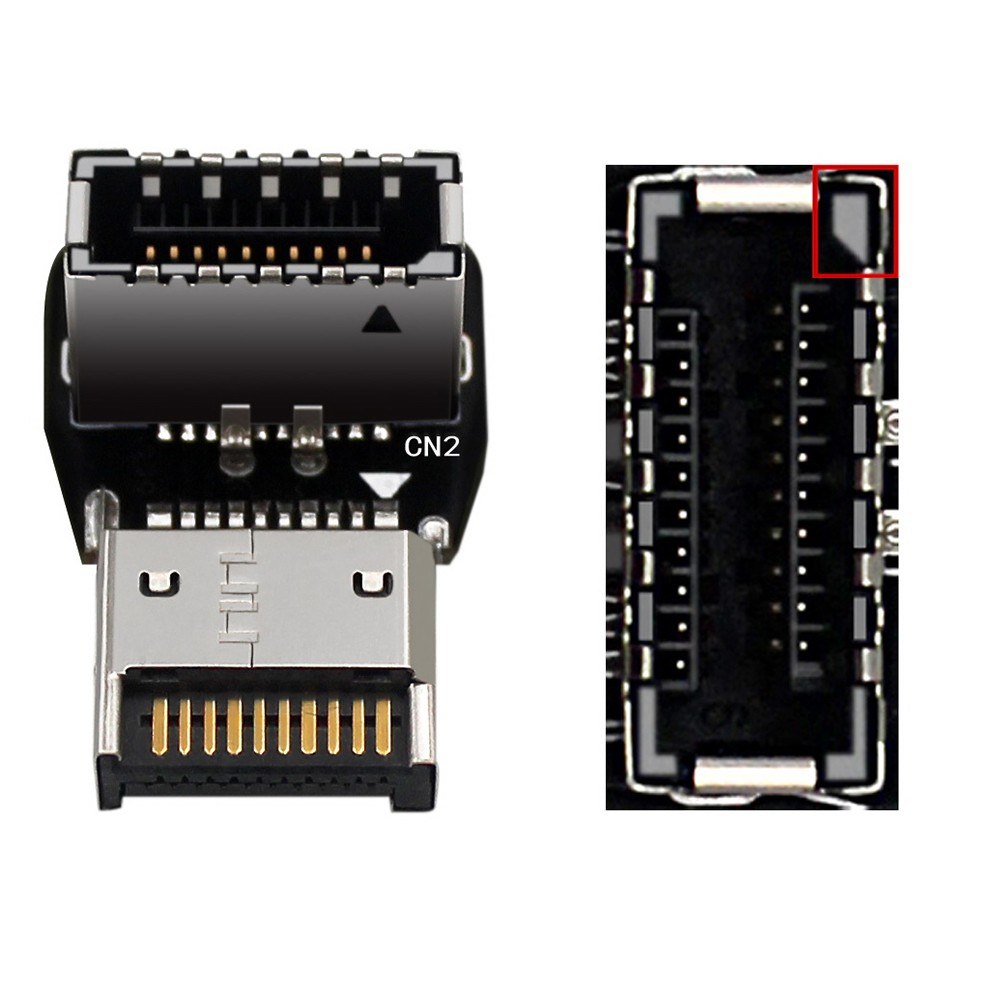 Typ-E-Adapter Typ-E-Stecker auf Typ-E-Buchse Adapter Motherboard Typ-E ...