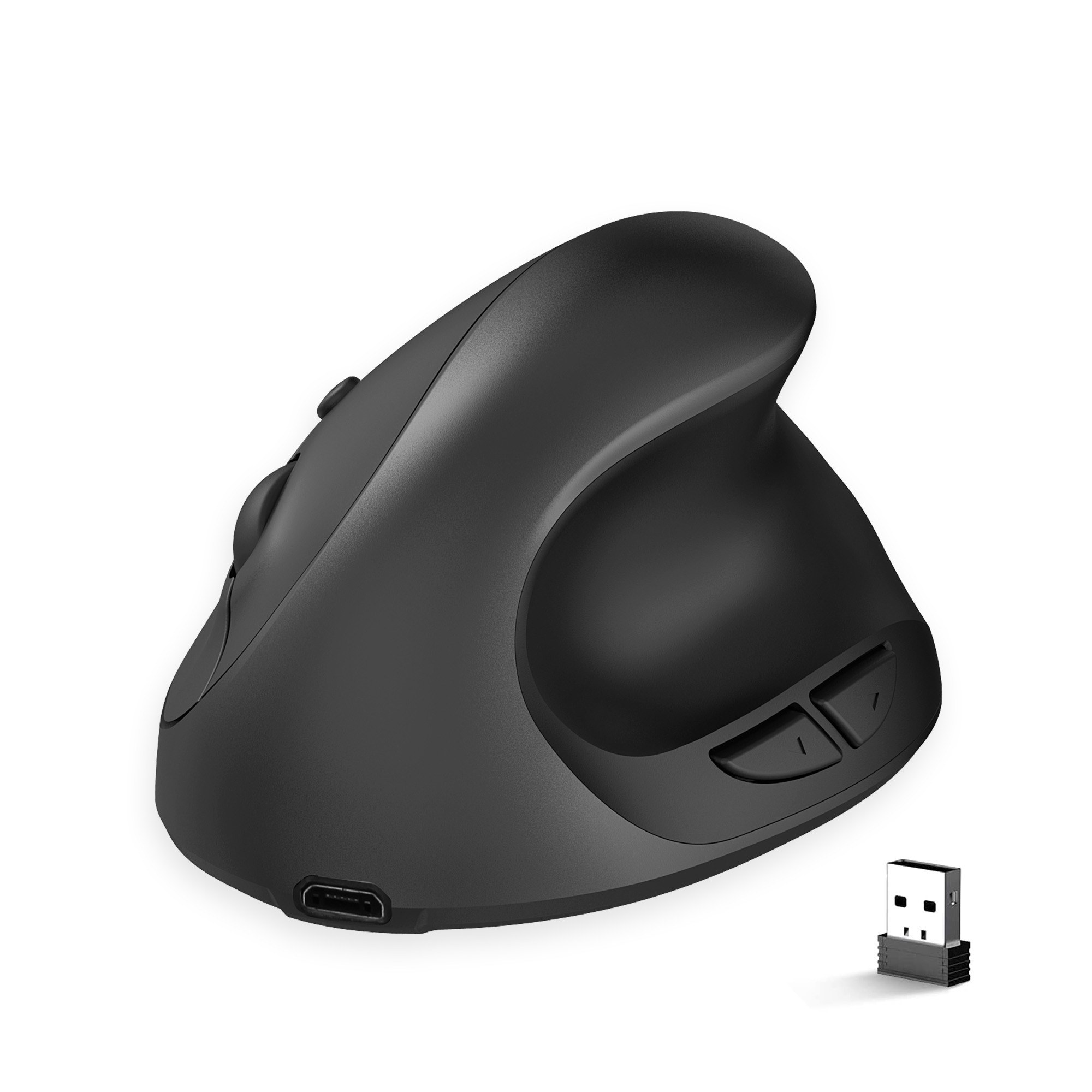 HXSJ X10 2.4G Wireless Vertical Mouse Ergonomic Mice 3-gear Adjustable ...