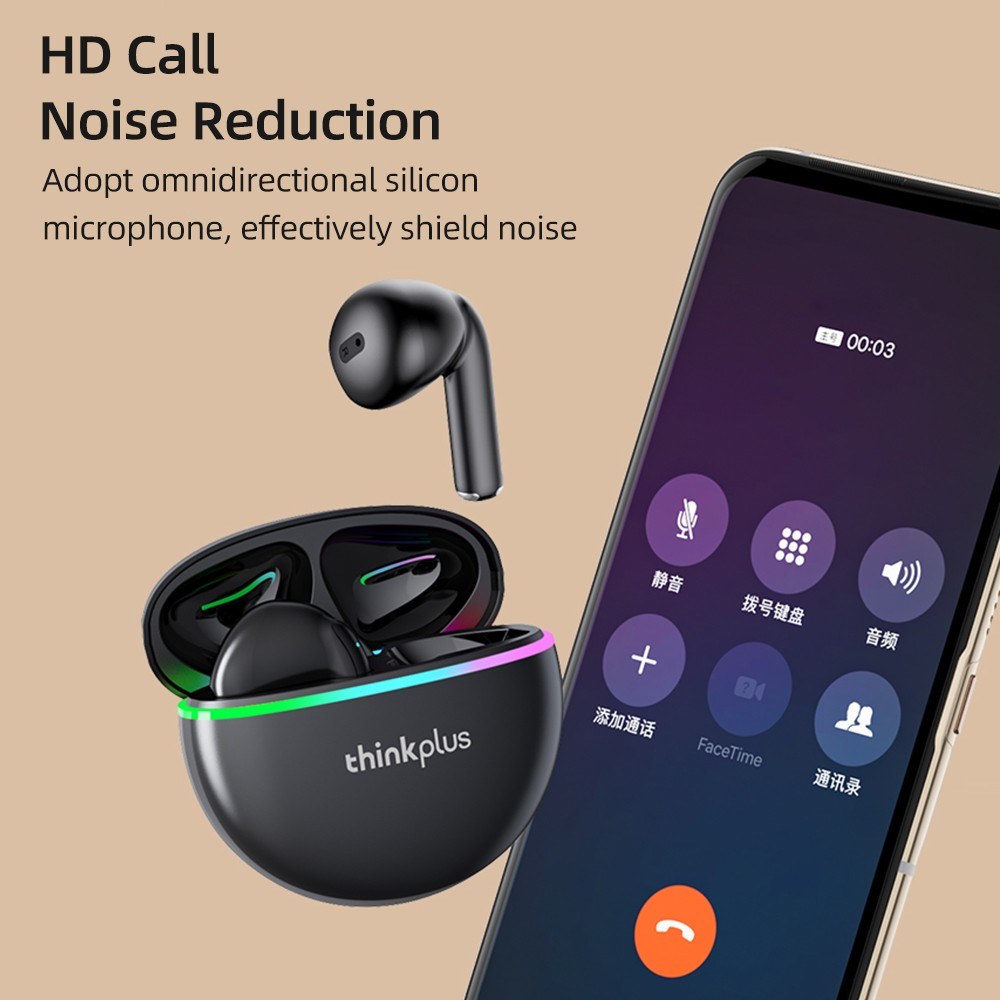 Lenovo thinkplus XT97 Wireless BT Headphones with Flash LED Ligh Hi-Fi ...