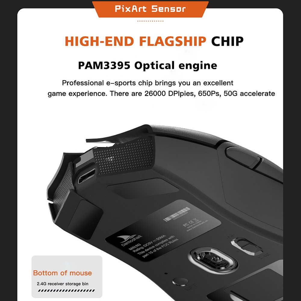 Motospeed Darmoshark N3 Wireless BT 3 Mode Gaming esports Mouse ...