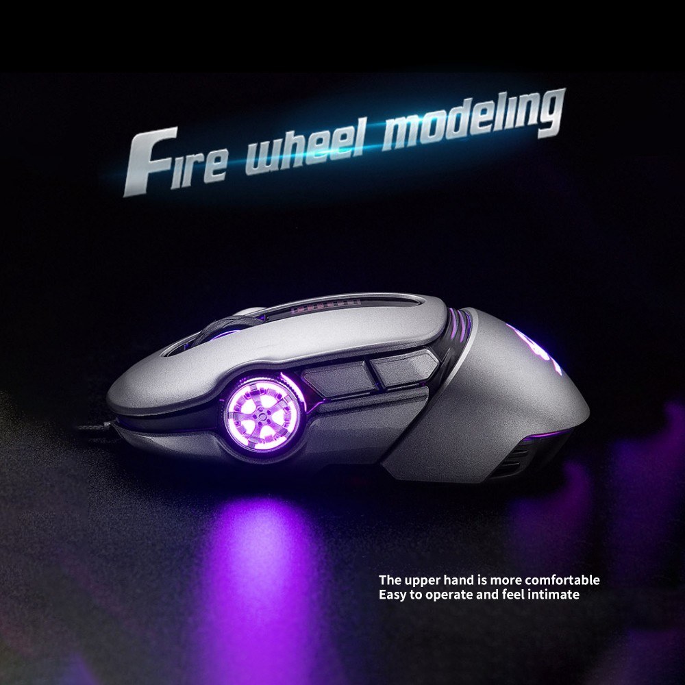 Free Wolf Wired Mechanical Mouse Macro Programming Game Mouse with 4 ...