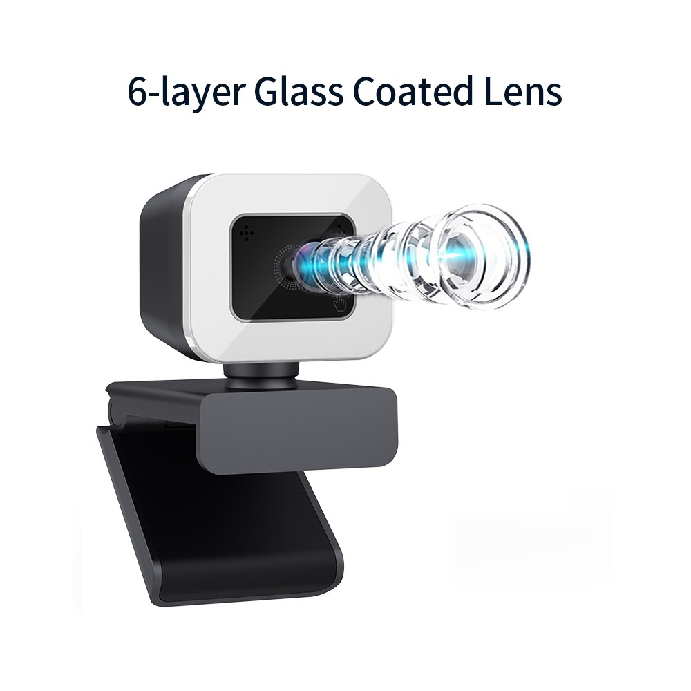 4K Auto Focus Web Camera Driver-free USB Webcam with Noise Reduction ...