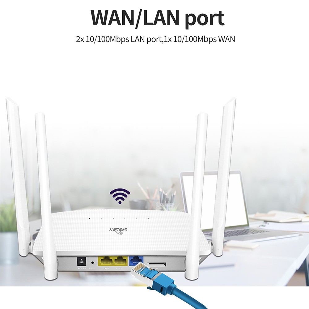 XM286 4G LTE WiFi Router 300Mbps High Speed Wireless Router with 4 High ...