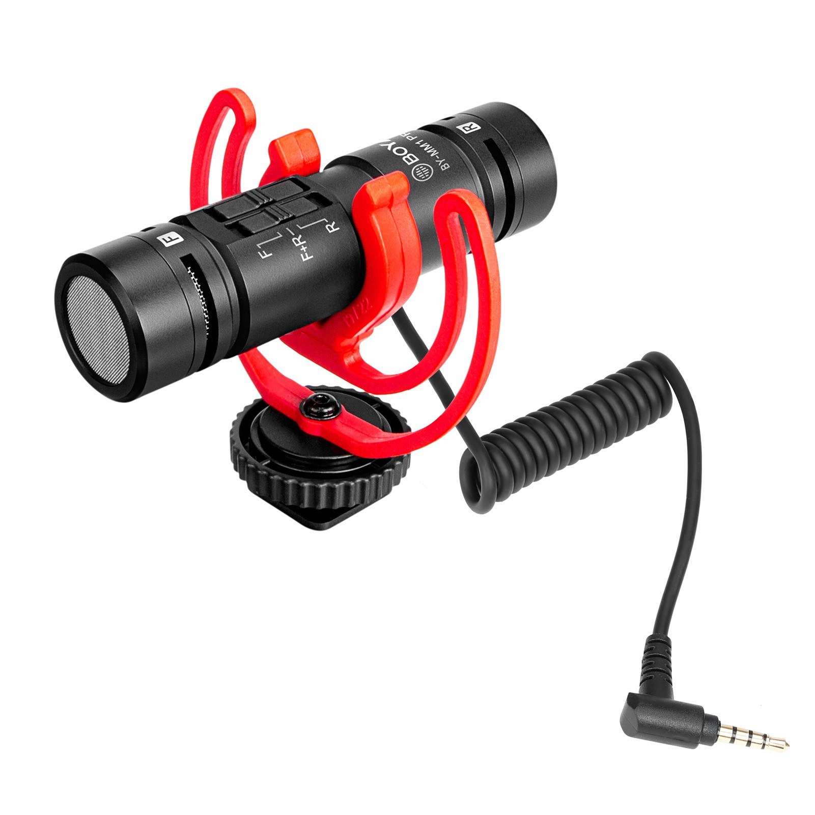 BOYA BY-MM1 PRO Dual Head Video Microphone Supercardioid Condenser Mic