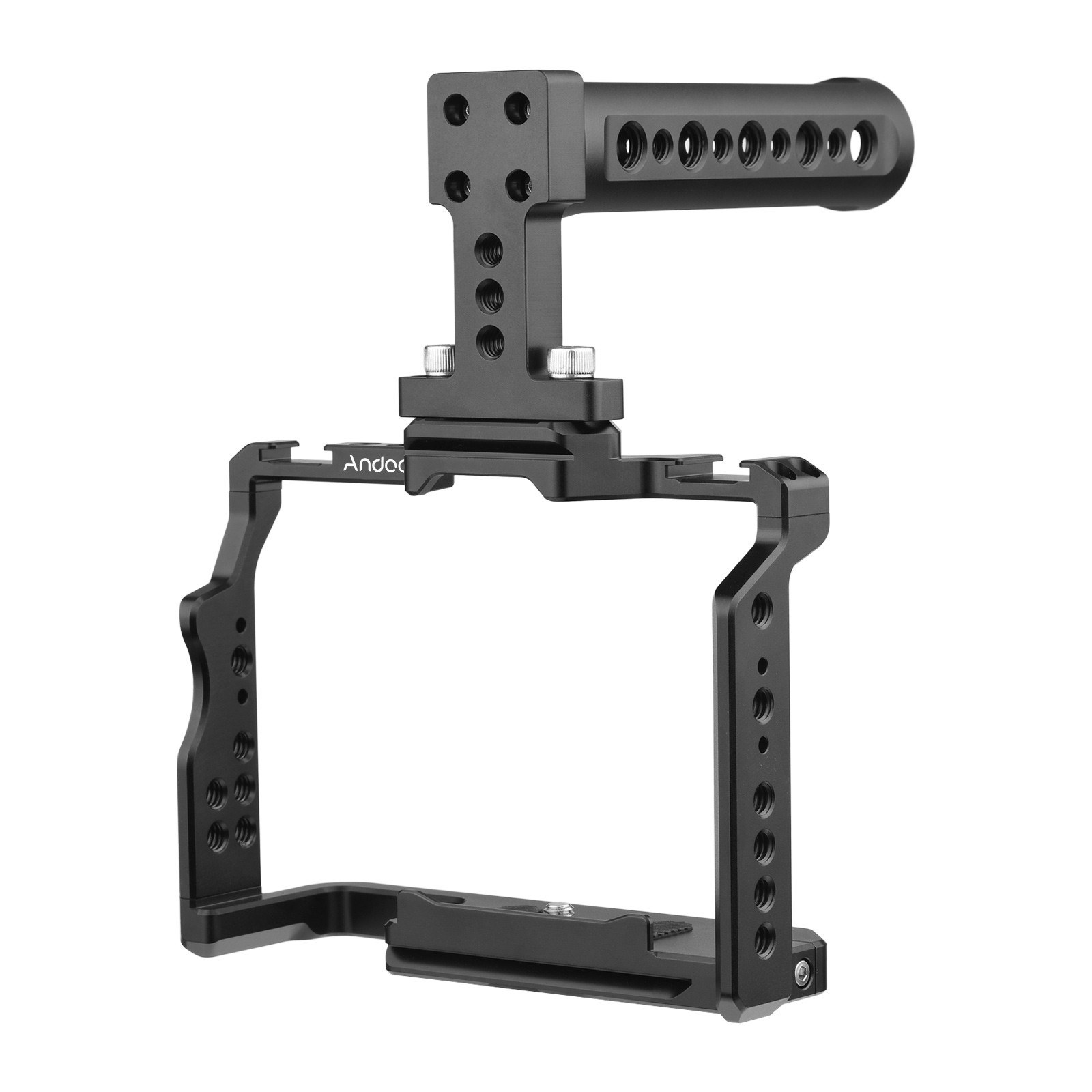 Andoer Camera Video Cage + Kit Impugnatura Superiore Lega di Alluminio ...