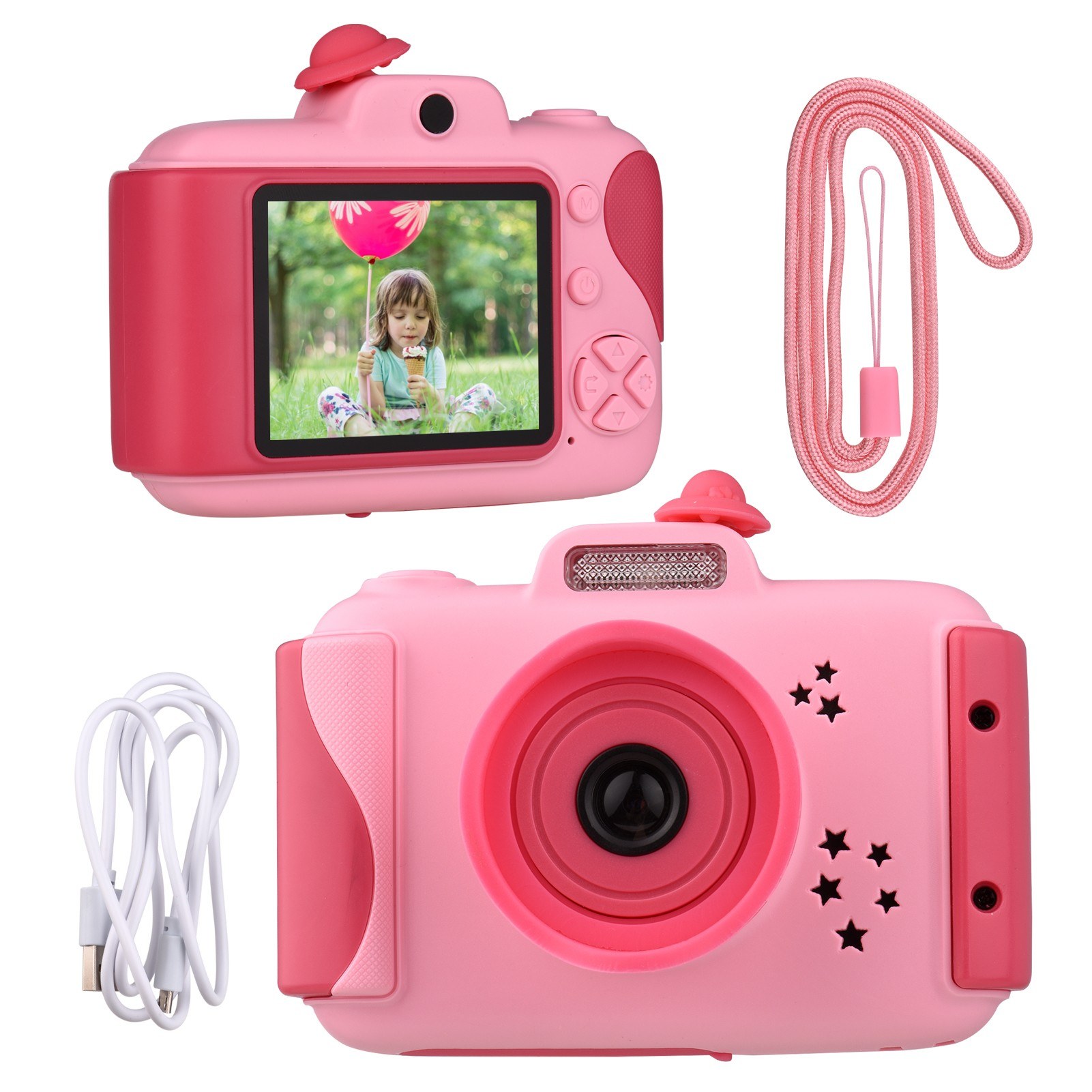 Cute Portable Children Digital Camera for Girls Age 3-12 Years